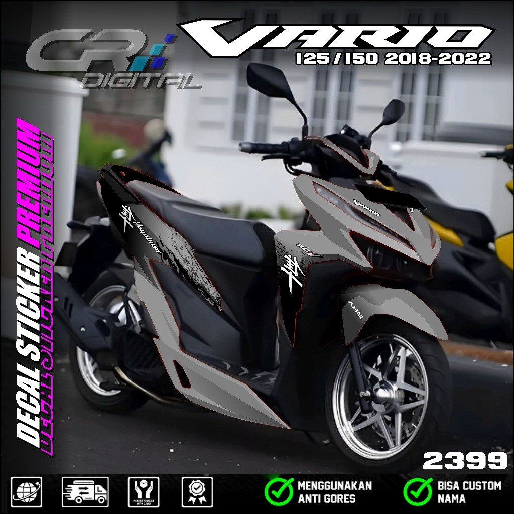 Jual (COD)Decal stiker VARIO 125/150 NEW Full Body Simpel grafis Hayabusa - Sticker vario 125/ ...