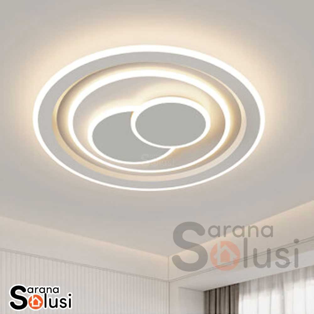 Jual Lampu LED Plafon Modern Ceiling Dimmable 3 Color 72W 46cm | Shopee ...