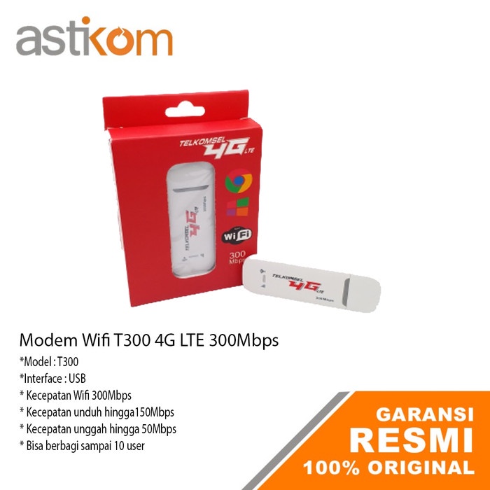 Jual Modem Wifi USB 4G LTE T300 300Mbps Unlock All Operator GSM | Shopee Indonesia