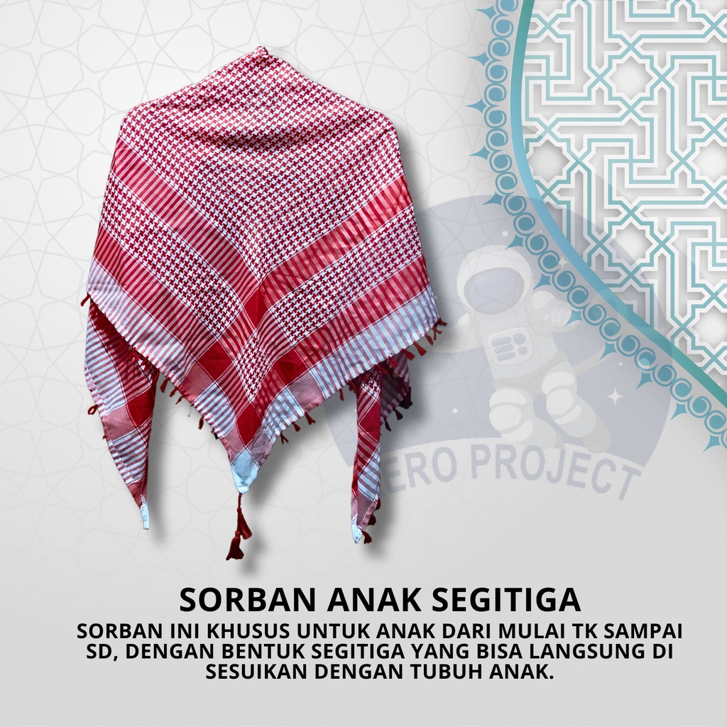 Jual Al fatih Sorban Anak Laki Laki Khusus TK - SD bentuk segitiga ...