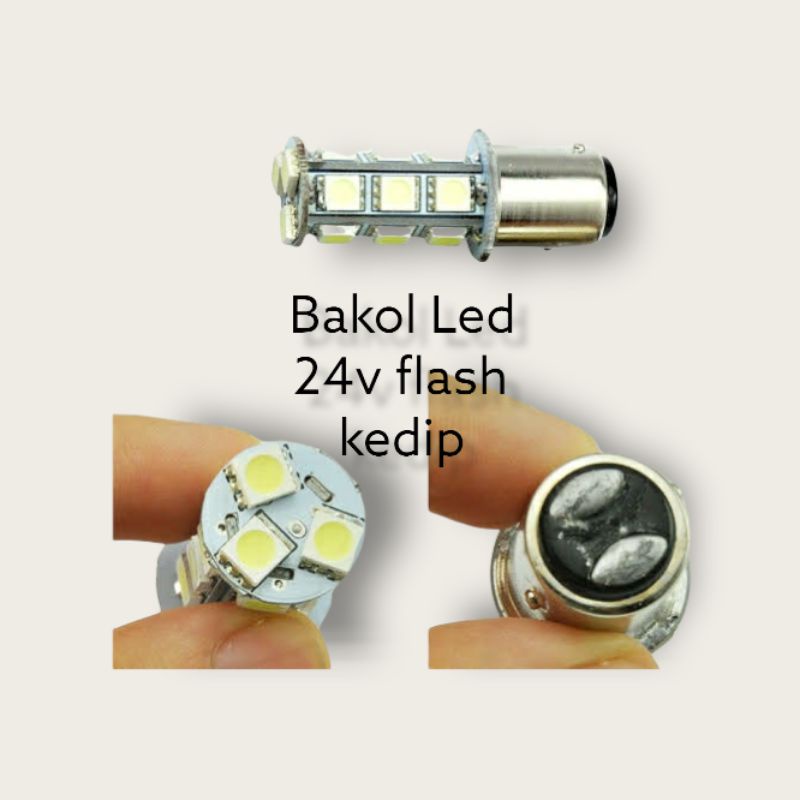 Jual Lampu LED 5050 stopan rem kedip flash 24v 18 mata truk bus ...