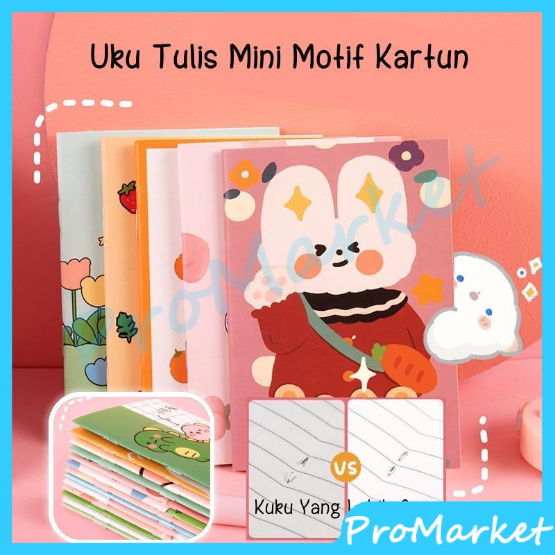 Jual PRO Note Book Mini Cartoon 120*85mm Mini Book Notepad Karakter ...