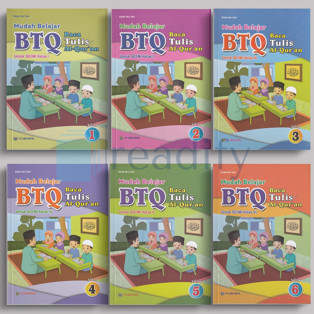 Jual Buku Btq Baca Tulis Al Quran Sd Kelas 1 2 3 4 5 6 Arya Duta