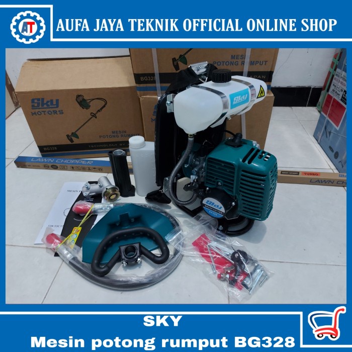 Jual Mesin potong rumput sky 2tak/mesin potong rumput gendong | Shopee ...