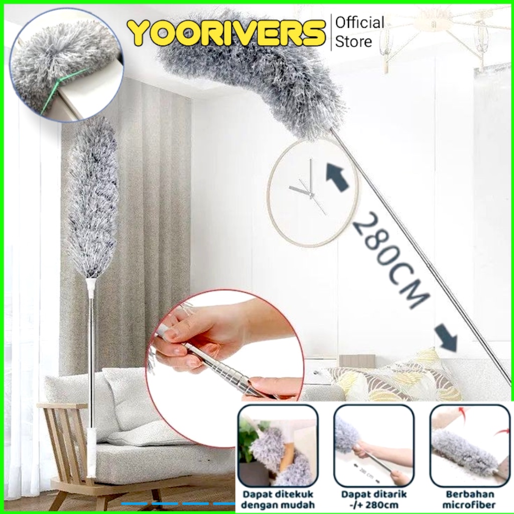 Jual Kemoceng Teleskopik Panjang 280CM - Kemoceng Microfiber Kemoceng ...