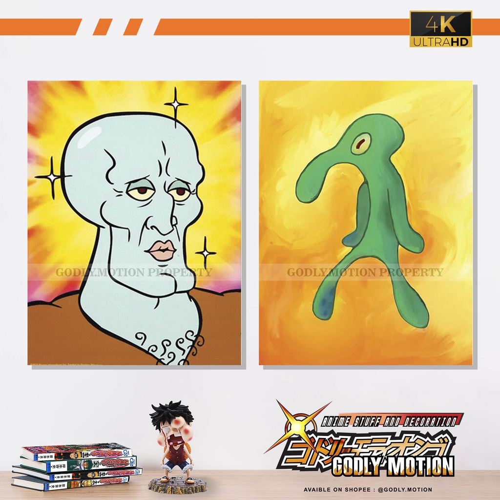 Jual POSTER WALLDECOR MAHA SEPUH SQUIDWARD | Shopee Indonesia