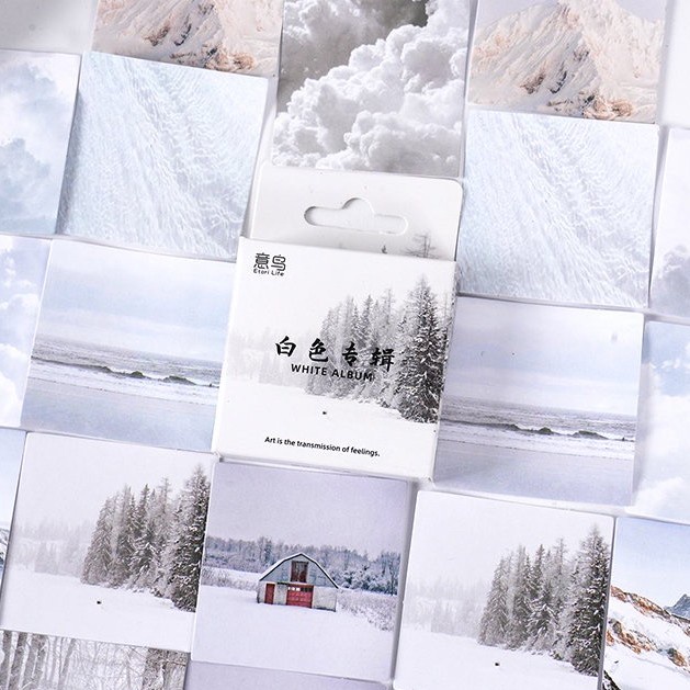 Jual Sticker Pack Isi 46 Lembar Winter Snow Edition Scenery Aesthetic ...
