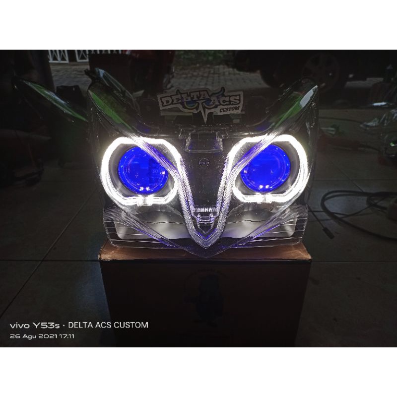 Jual Bi-led Aes Turbo SE Vario 125 Techno Kzr l Custom Headlamp ...