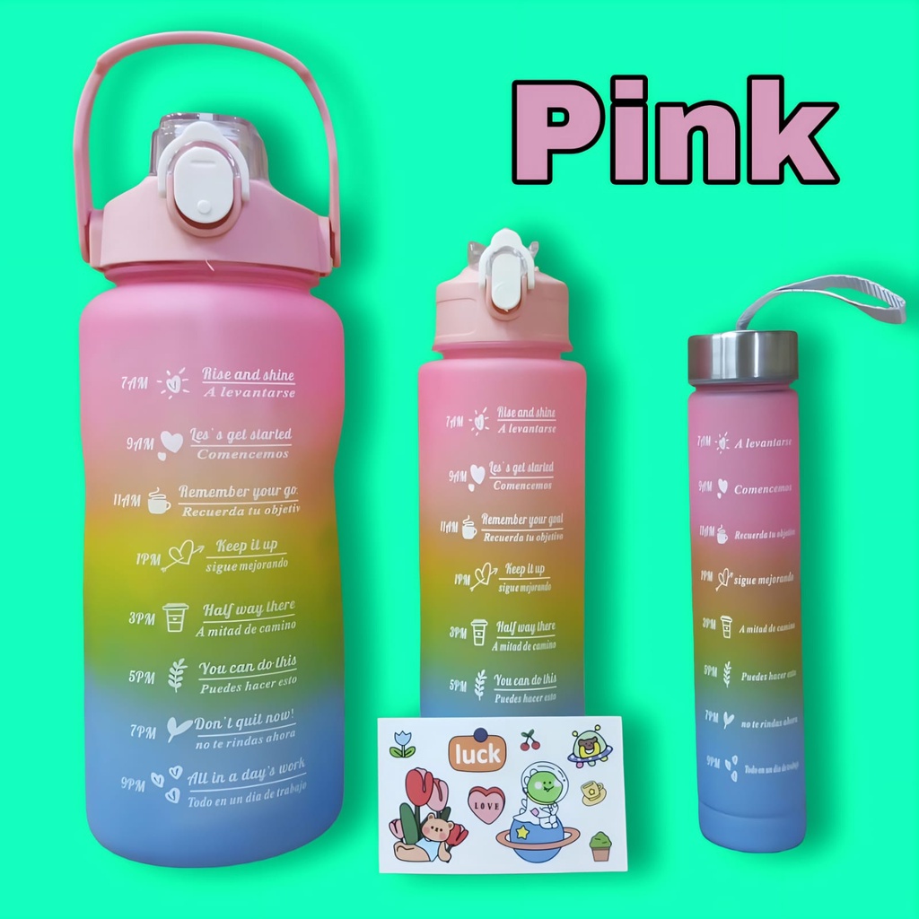 Jual Botol Beranak Isi 3 Warna Gradasi Botol Minum Viral 3 in 1 Ukuran ...