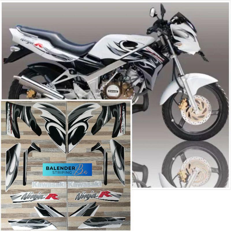 Jual Striping Motor original Kawasaki Ninja R putih white tahun 2012 ...