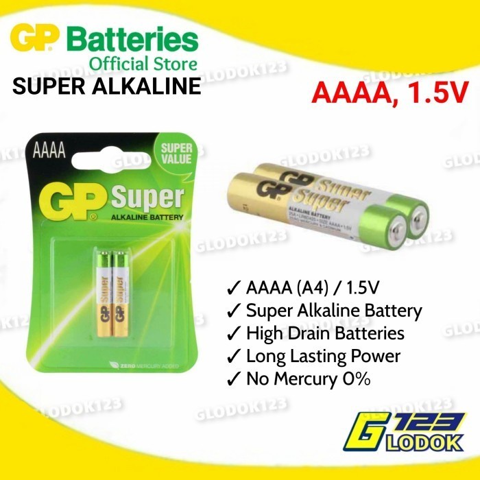 Jual Baterai Batre Battery AAAA A4 1.5V Alkaline E96 LR61 Stylus Pen ...
