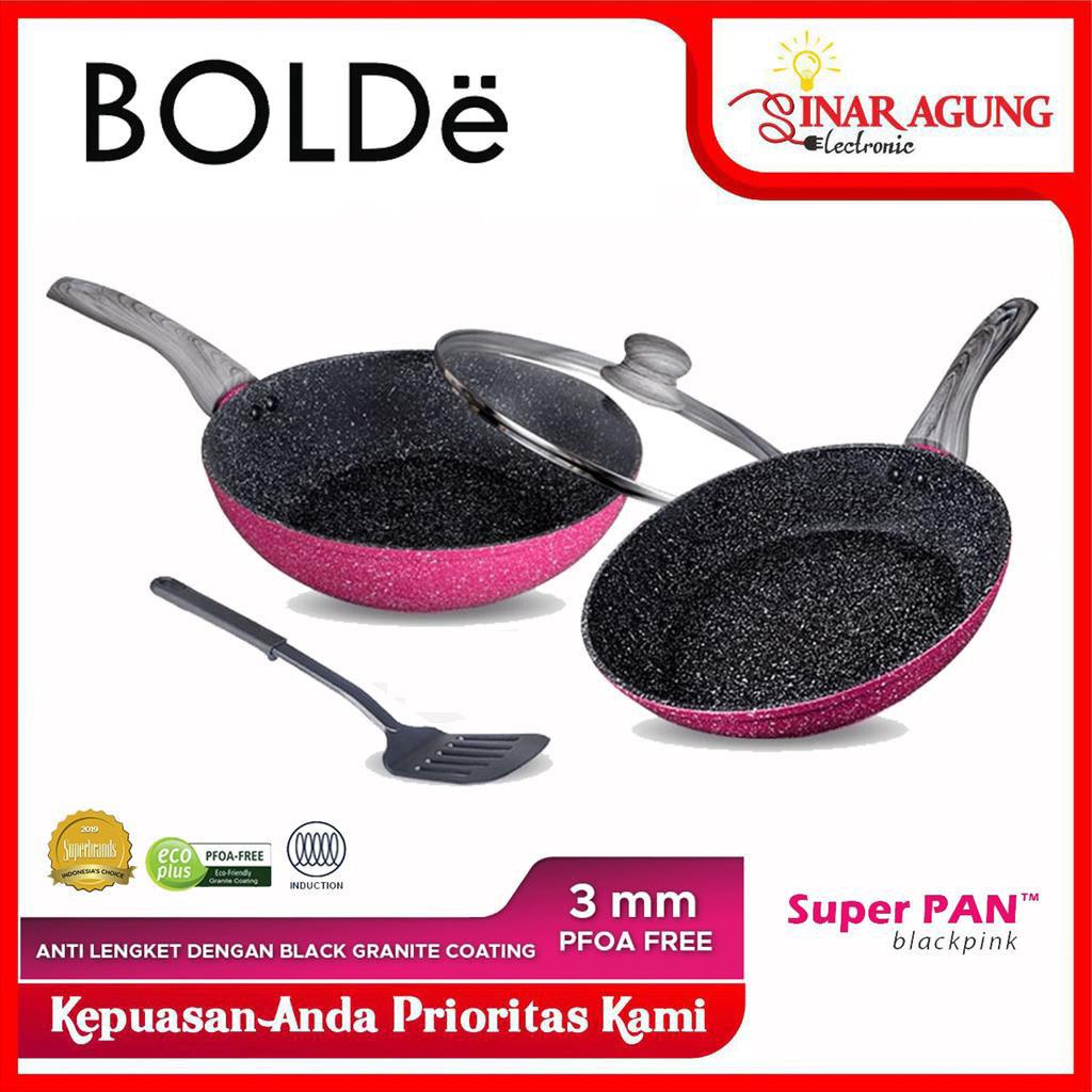 Jual [COD] BOLDE SUPER PAN PANCI SET LAPIS GRANITE COATING (5 PCS) 100% ...
