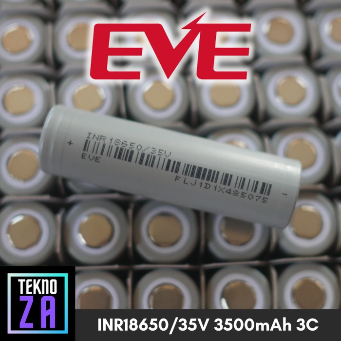 Jual 18650 Li-Ion Battery EVE INR18650/35V 3500mAh 3C A Grade | Shopee ...