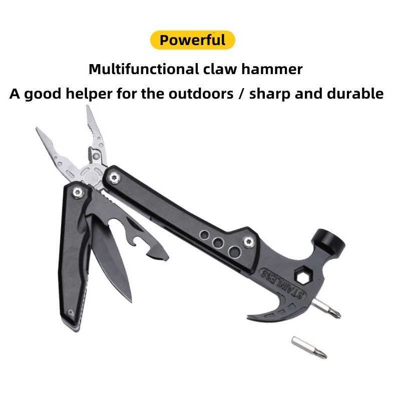 Jual Palu Multifungsi Tang Obeng Portable EDC Multitools 15 in 1 ...