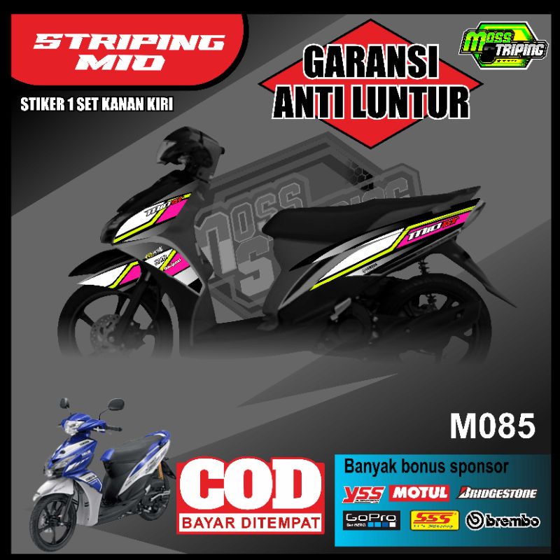 Jual STRIPING STIKER LIS DECAL YAMAHA MIO GT 110 injeksi 2013 2014 SEMI ...