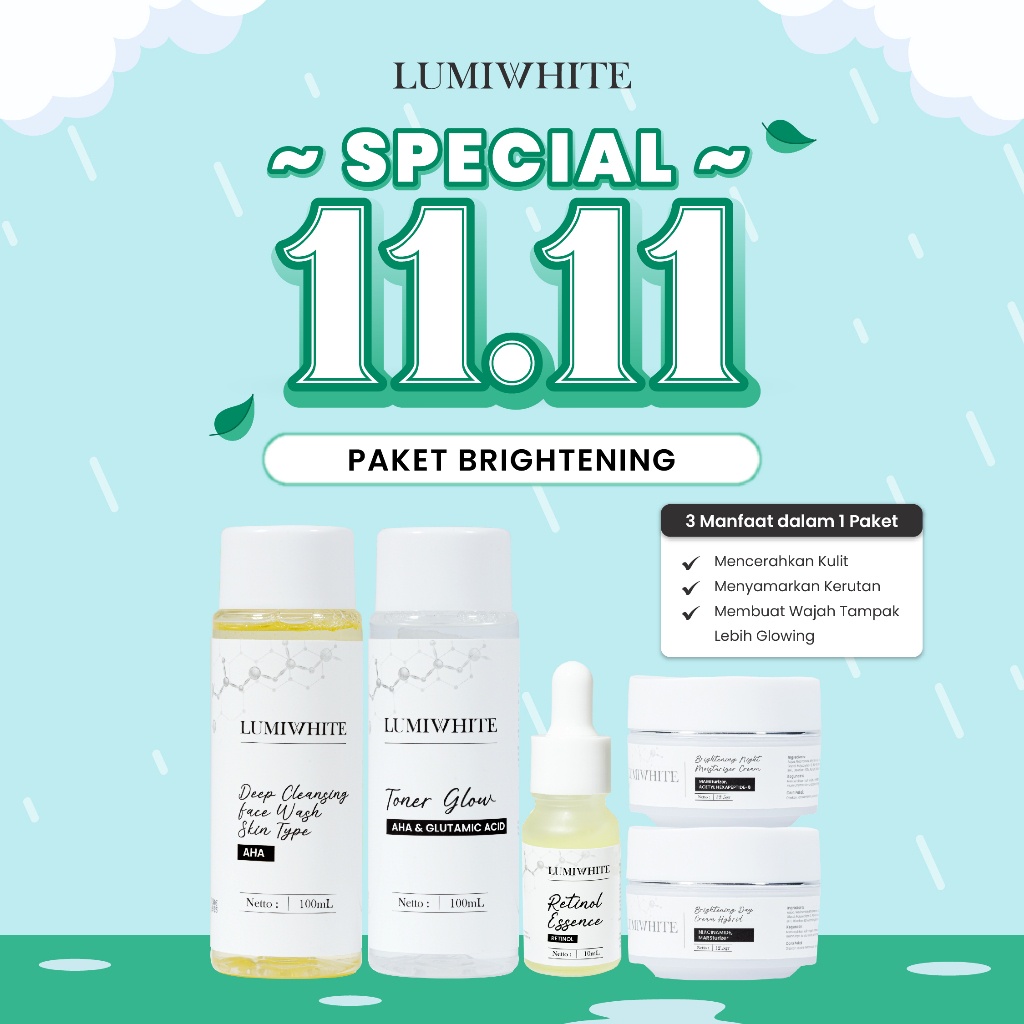 Jual Lumiwhite Package Series - Paket Brightening Lengkap DF | Shopee ...