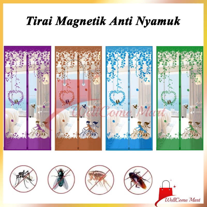 Jual Tirai Pintu Magnet Pinguin Anti Nyamuk / Tirai Magnet Elegan bahan ...