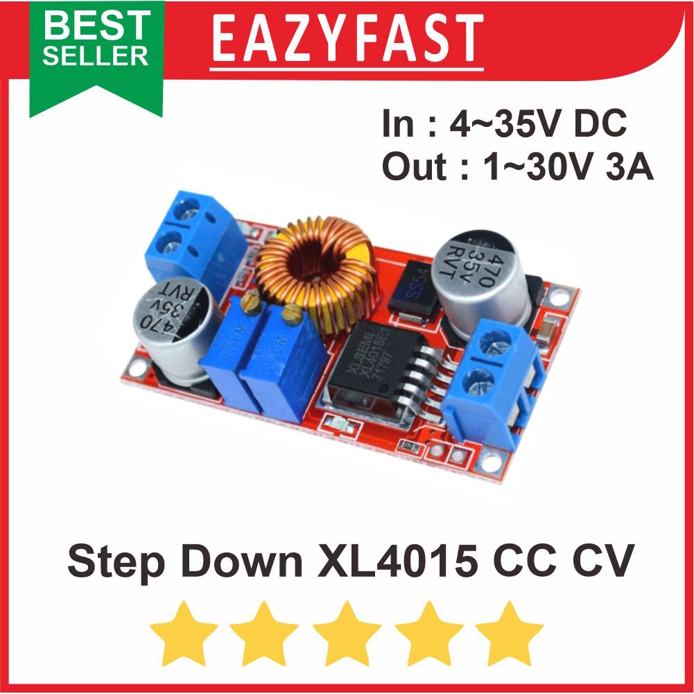 Jual XL4015 5A with CC CV Current Control Adjustable DC Volt Step Down ...
