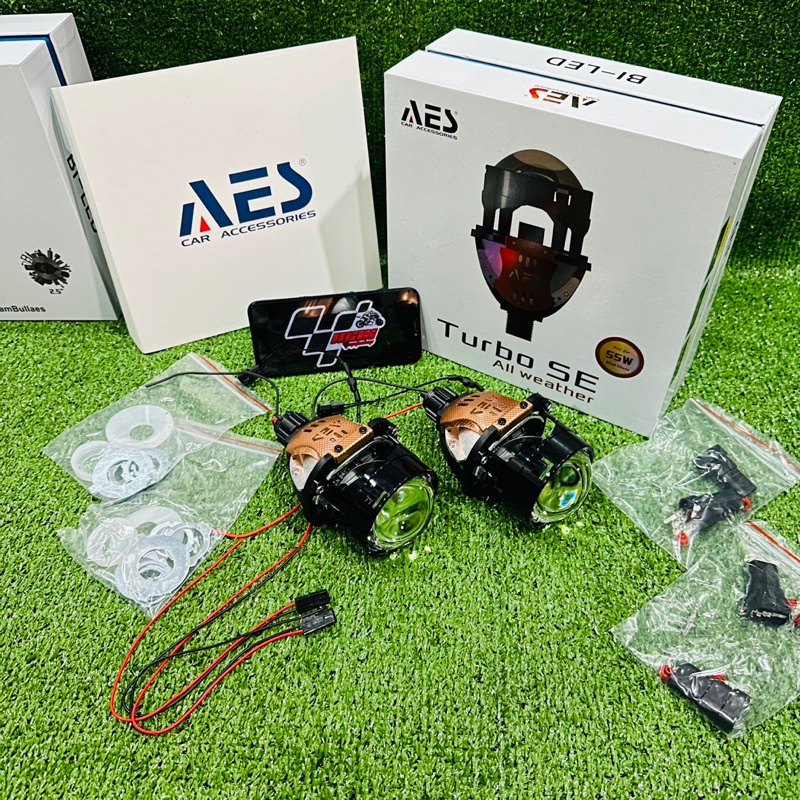 Jual PROJECTOR BILED AES TURBO SE ALL WEATHER 3 WARNA 2.5inch 55watt ...