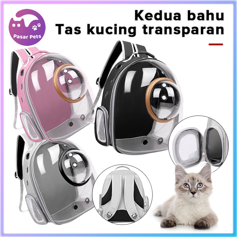 Jual Tas Sekolah Kucing Pembawa kucing Tas Kucing Astronot Transparan ...