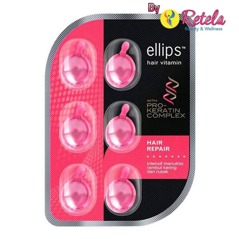 Jual ELLIPS HAIR VITAMIN WITH PRO KERATIN COMPLEX HAIR REPAIR 6 CAPSUL ...