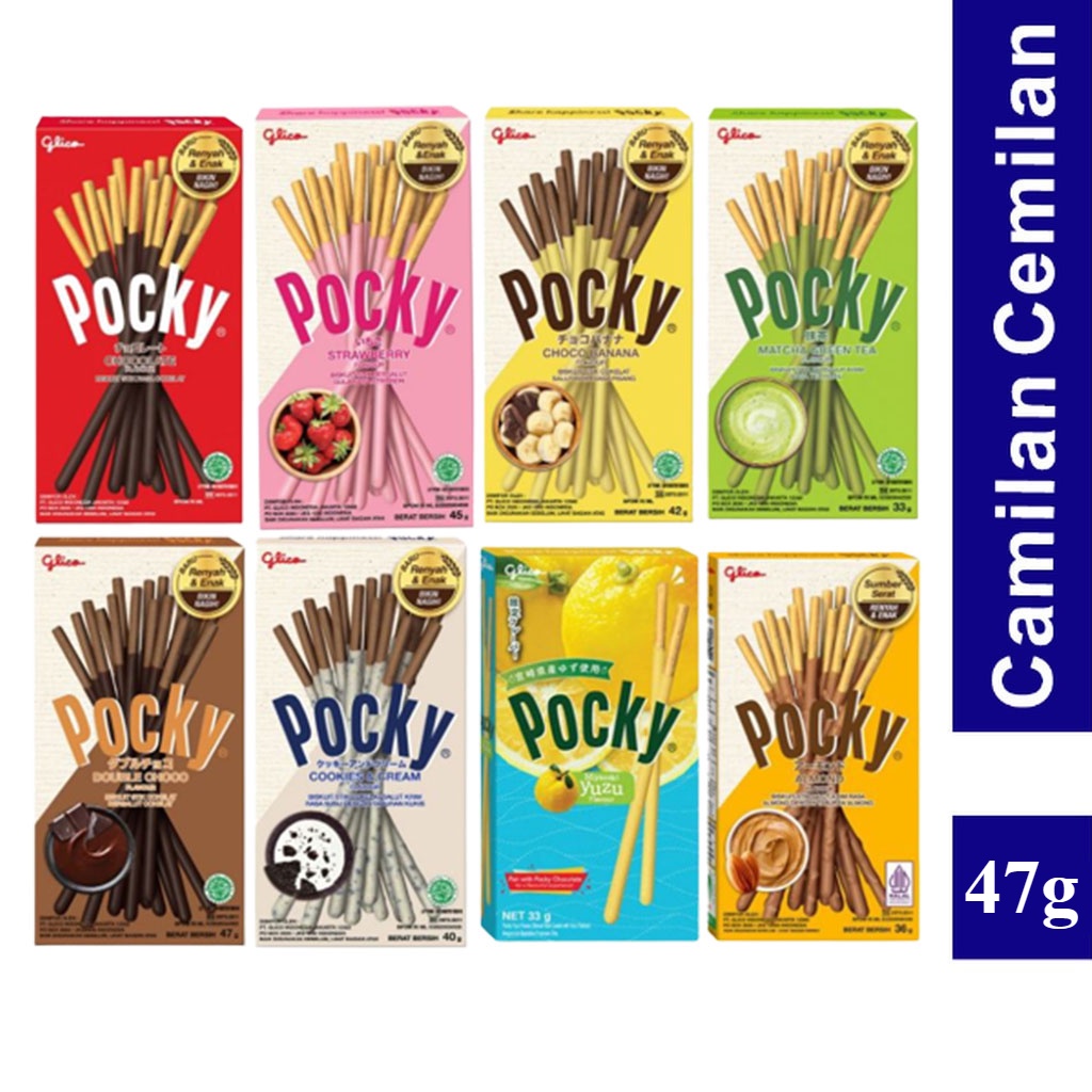 Jual Glico Pocky Regular Biskuit Stik Salut Coklat 47 gr | Shopee Indonesia
