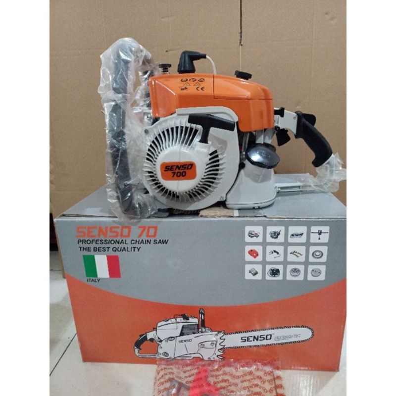 Jual mesin chainsaw senso type 700/mesin potong kayu besar sinso 070 ...