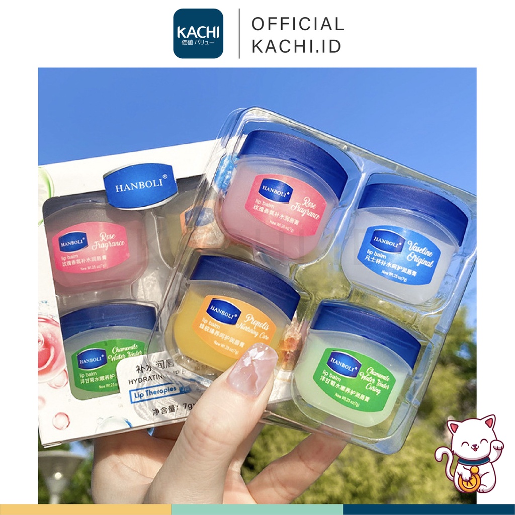 Jual KACHI - HANBOLI Vaseline Lip Balm Cream Lip Mask Pelembab Bibir ...