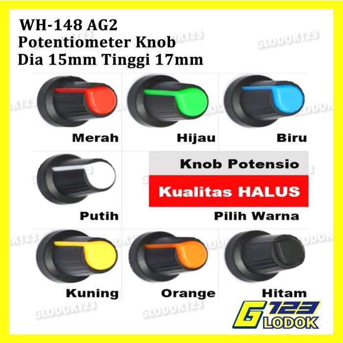Jual Knop Mixer Potensio WH148 AG2 Potensiometer Knob Tutup ...