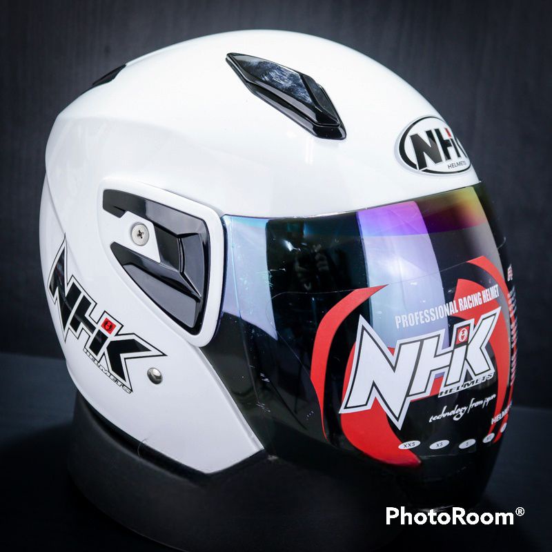 Jual HELM NHK R7 SOLID Putih - HELM NHK R7 | Shopee Indonesia