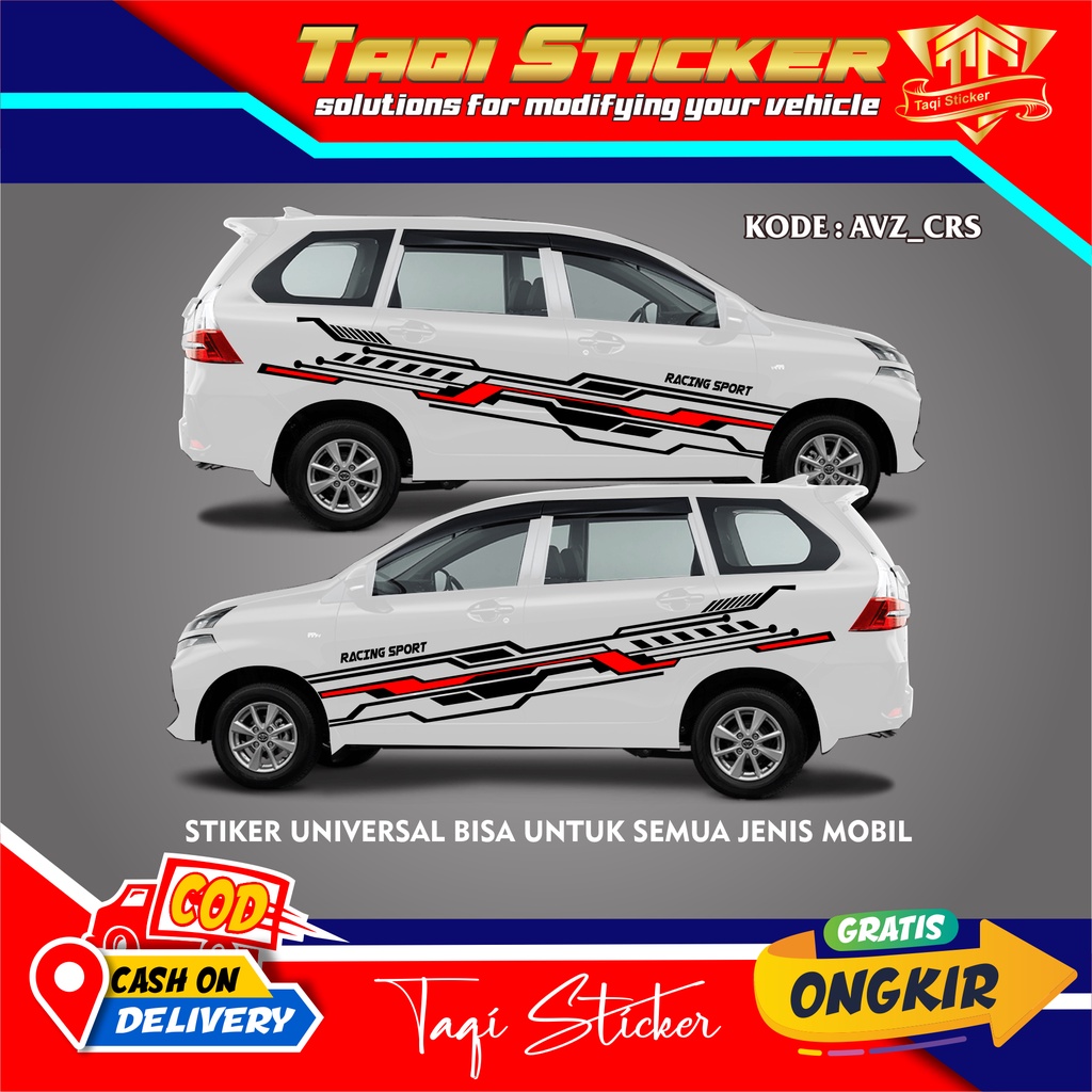 Jual CUTTING STICKER STRIPING MOBIL AVANZA XENIA HONDA JAZZ ERTIGA ...