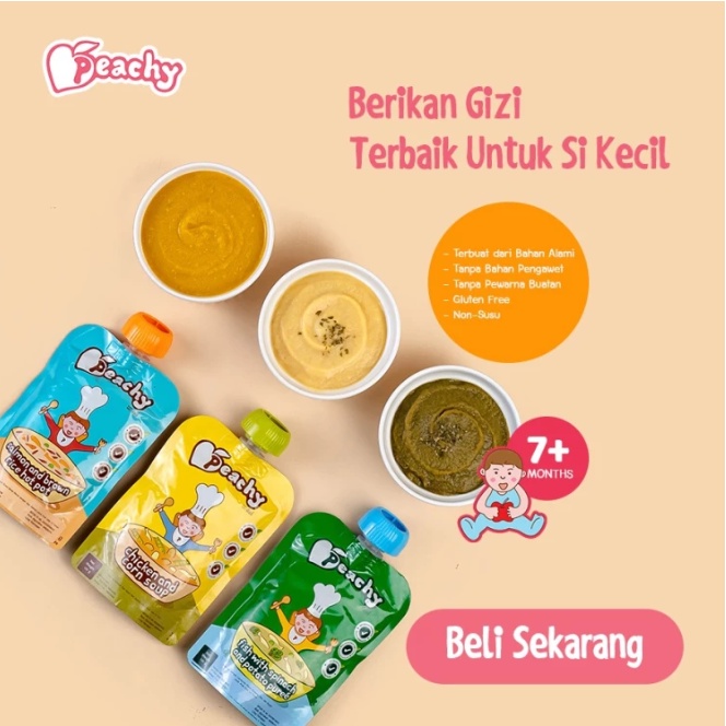 Jual Peachy Puree Fruit & Veggie - Bubur Bayi | Shopee Indonesia