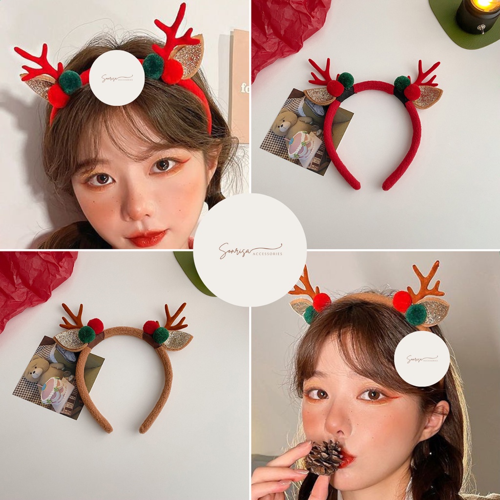 Jual BANDO CHRISTMAS REINDEER / BANDO NATAL TANDUK RUSA / BANDO LED ...