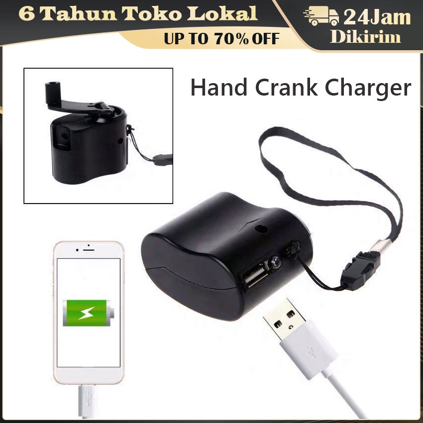 Jual Charger Casan Mekanik Manual Engkol Putar Emergency / Charger ...