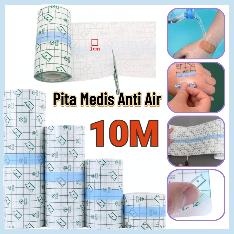 Jual 【100PCS】10/20CM×10M Tranparent Film Dressing Roll Pita Medis Anti ...