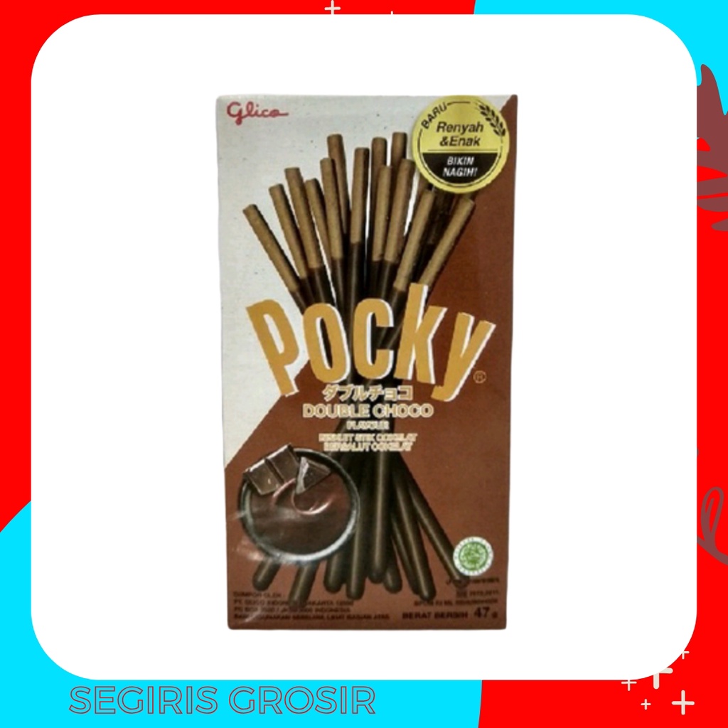 Jual Glico Pocky Double Choco stick snack 47gr | Shopee Indonesia