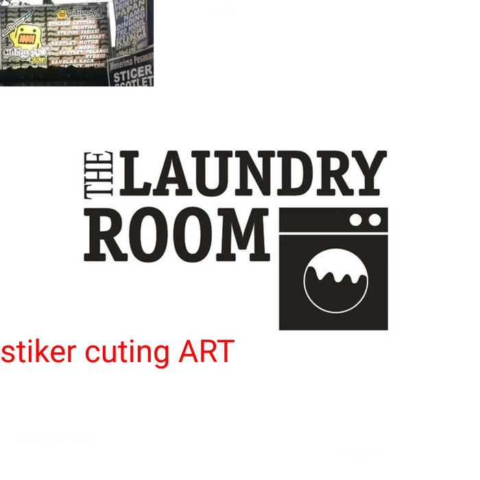 Jual Sticker / Stiker Dinding Ruang Laundry Cuci Baju Pakaian Murah ...