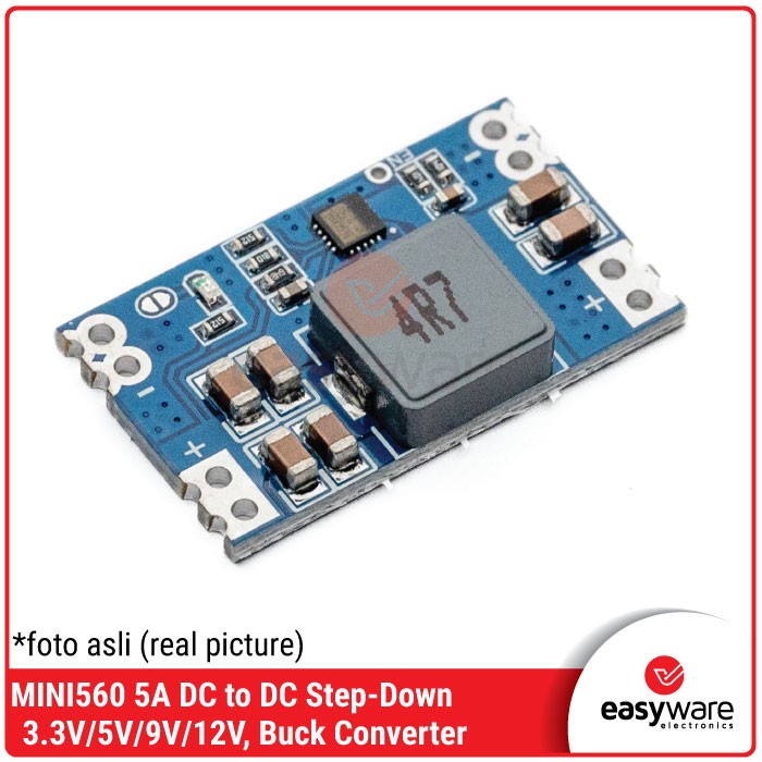 Jual MINI560 5A 3.3V 5V 9V 12V DC DC Step Down Module Mini 560 Step Down - 3.3V -KEI08 | Shopee ...