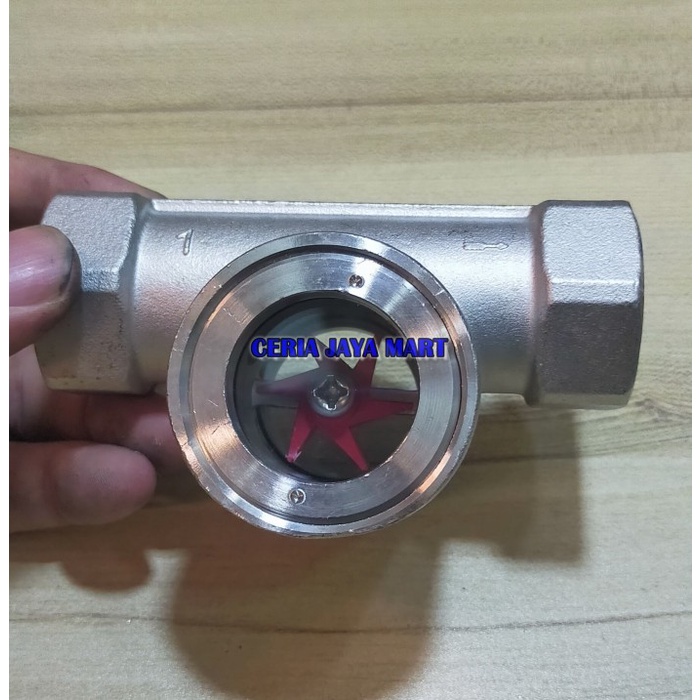 Jual Sight Glass Flow Indicator SS 304 1" Inch DN 25 | Shopee Indonesia