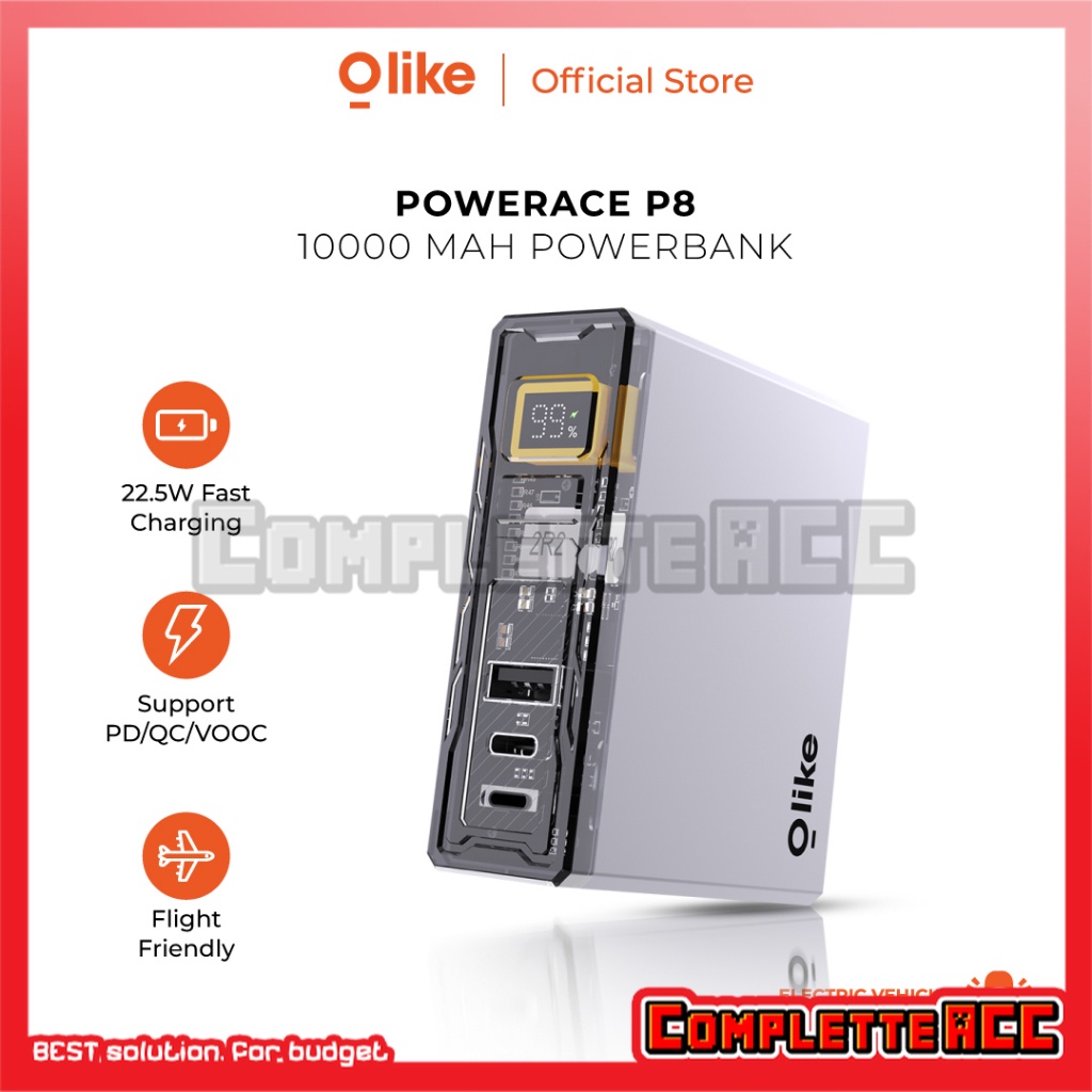 Jual Olike P8 - Powerbank 22.5W Super Fast Charging 10000mAh Led ...