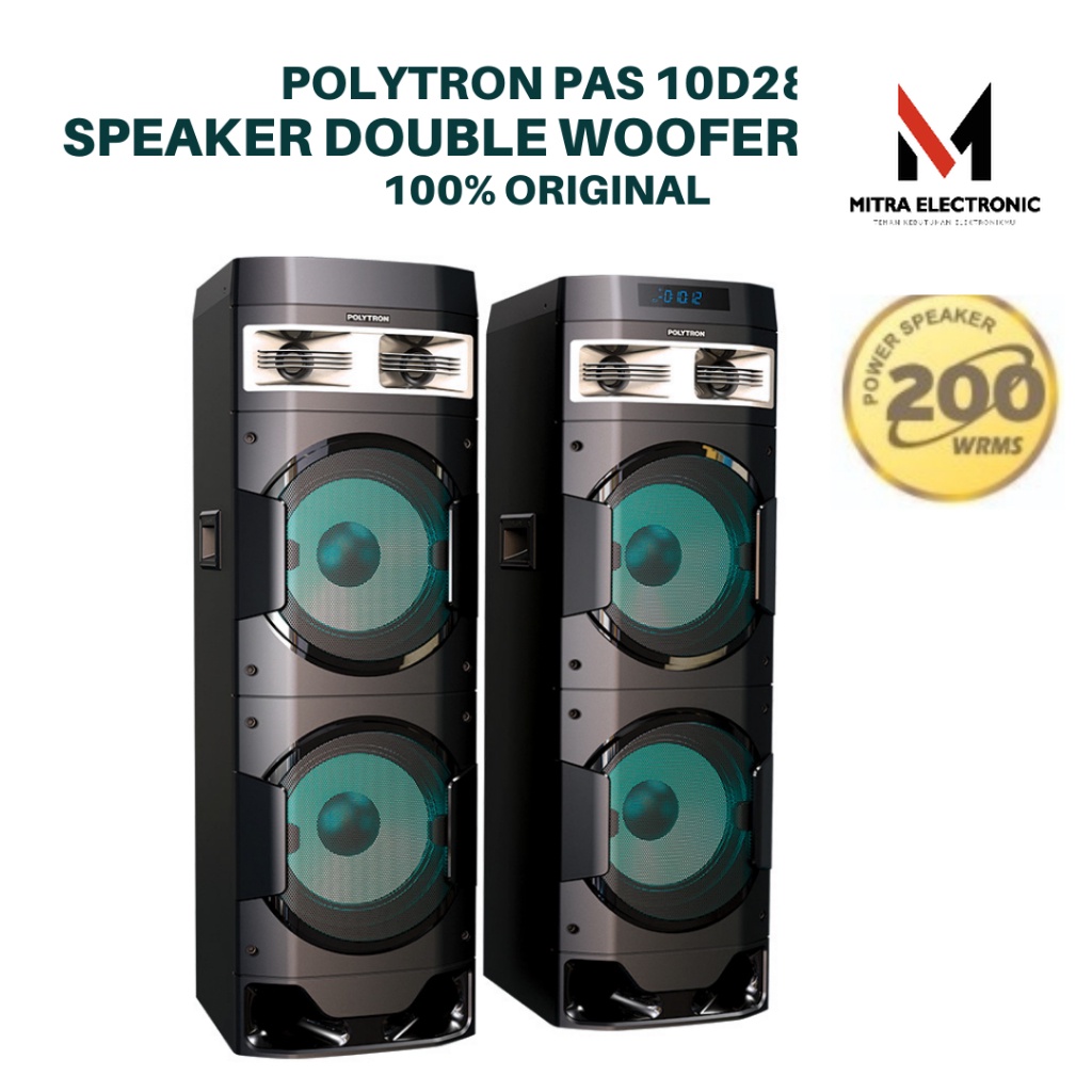 Jual Polytron Pas 10d28 Speaker Aktif 10 Inch Bluetooth Karaoke Double