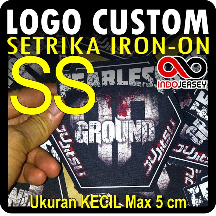 Jual Stiker Baju CUSTOM LOGO FLOCK KECIL (Alternatif Woven & Bordir ...