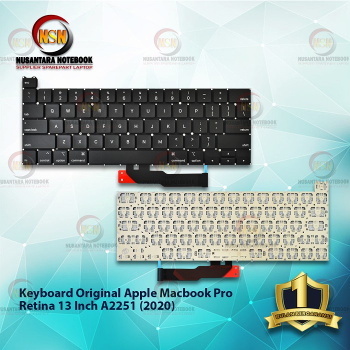 Jual Keyboard Original Apple Macbook Pro Retina 13 Inch A2251 Series | Shopee Indonesia