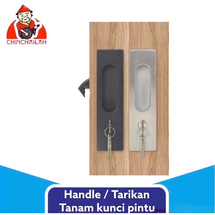 Jual Handle / Tarikan tanam kunci pintu kayu geser / sliding door ...