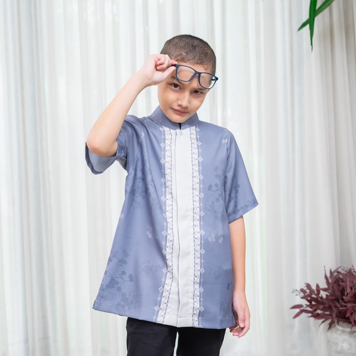 Jual Baneska X Adelia Pasha - Sarimbit Collection Koko-Anak Malya Series - Blue, L | Shopee ...