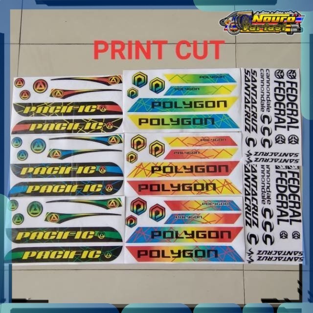Jual Sticker Stiker frame sepeda speda Polygon pacific federall ...