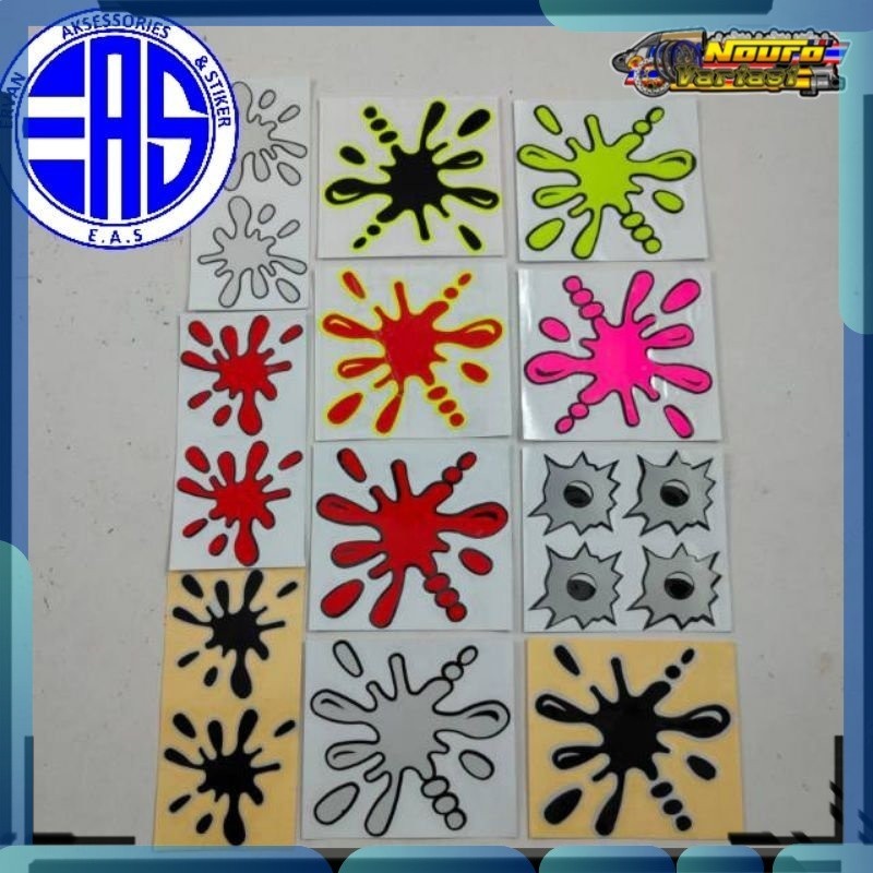 Jual Sticker Stiker cutting bercak darah air tetes air bagus | Shopee ...