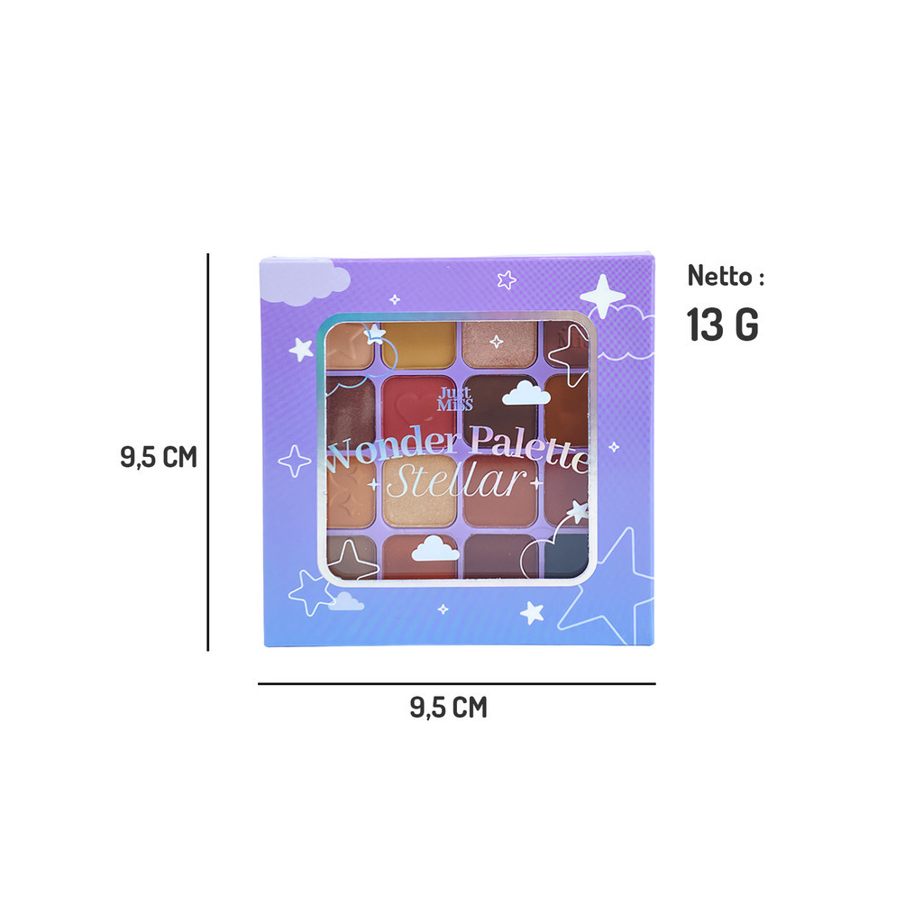 Jual JUST MISS Wonder Pallete Stellar Eye shadow 16 Warna Shimmery ...