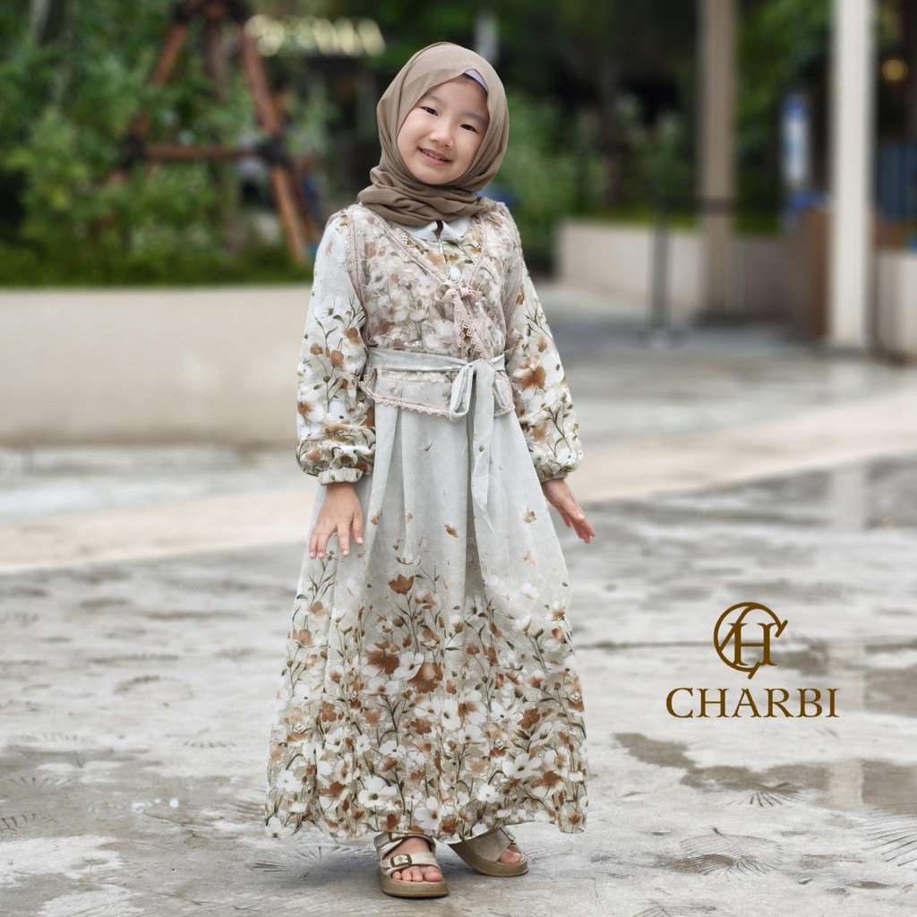 Jual GAMIS SET AYLEEN - 2 IN 1 CERUTY FLOWER MIX WITH TULLE EMBROIDERY ...