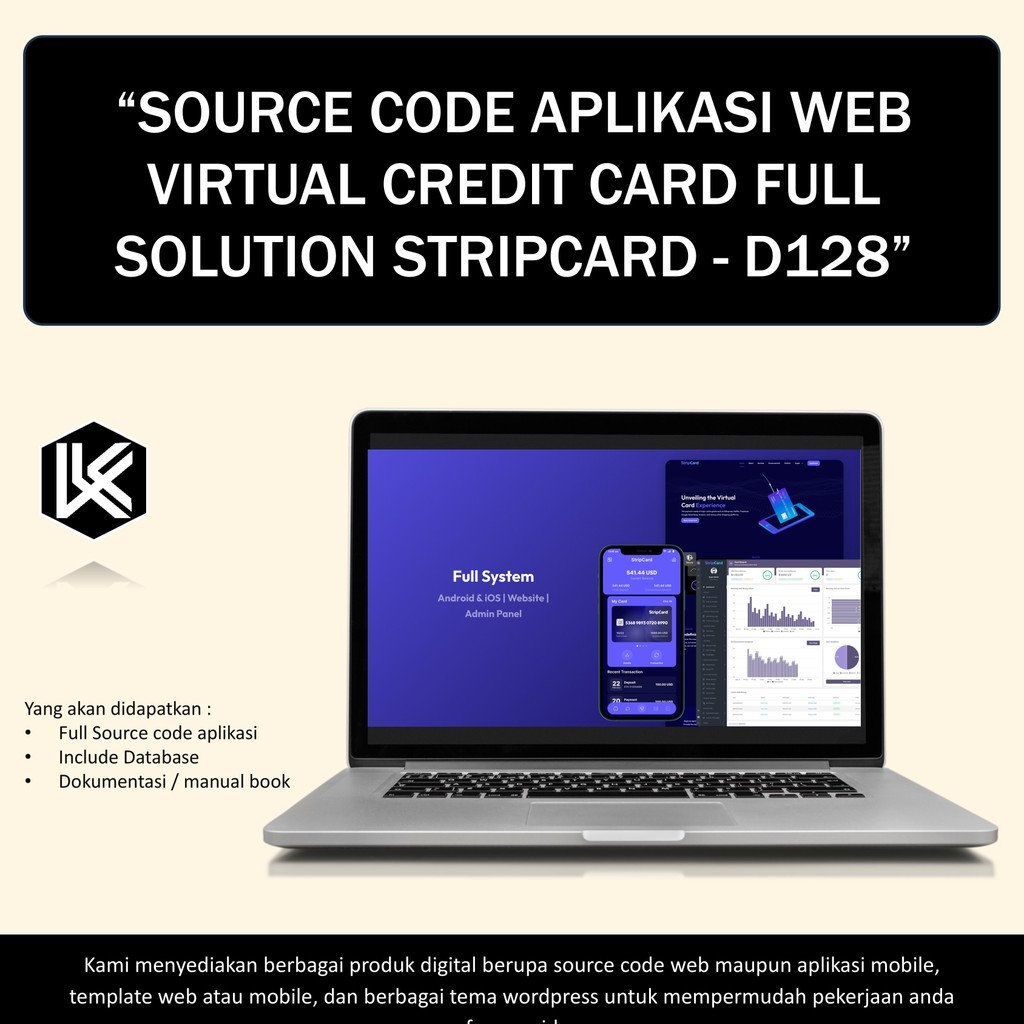 Jual SOURCE CODE APLIKASI WEB VIRTUAL CREDIT CARD FULL SOLUTION STRIPCARD - D128 | Shopee Indonesia